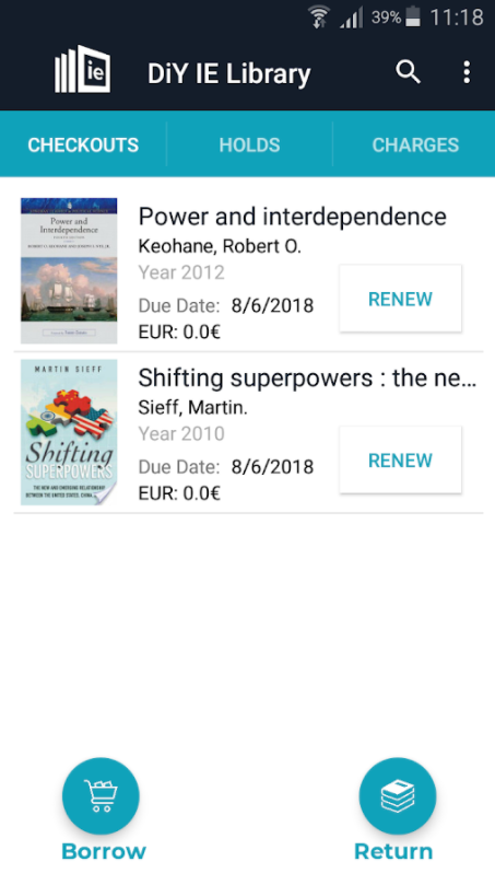 DIY IEU LIBRARY APP - IE LIBRARY