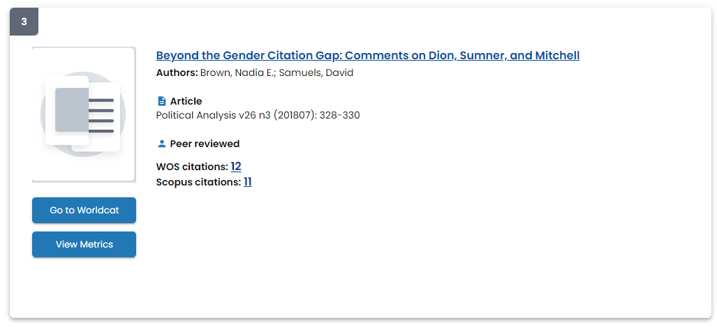 ARTICLE METRICS VISIBLE AT IE’S HIGH INTEREST JOURNALS LIST - IE ...